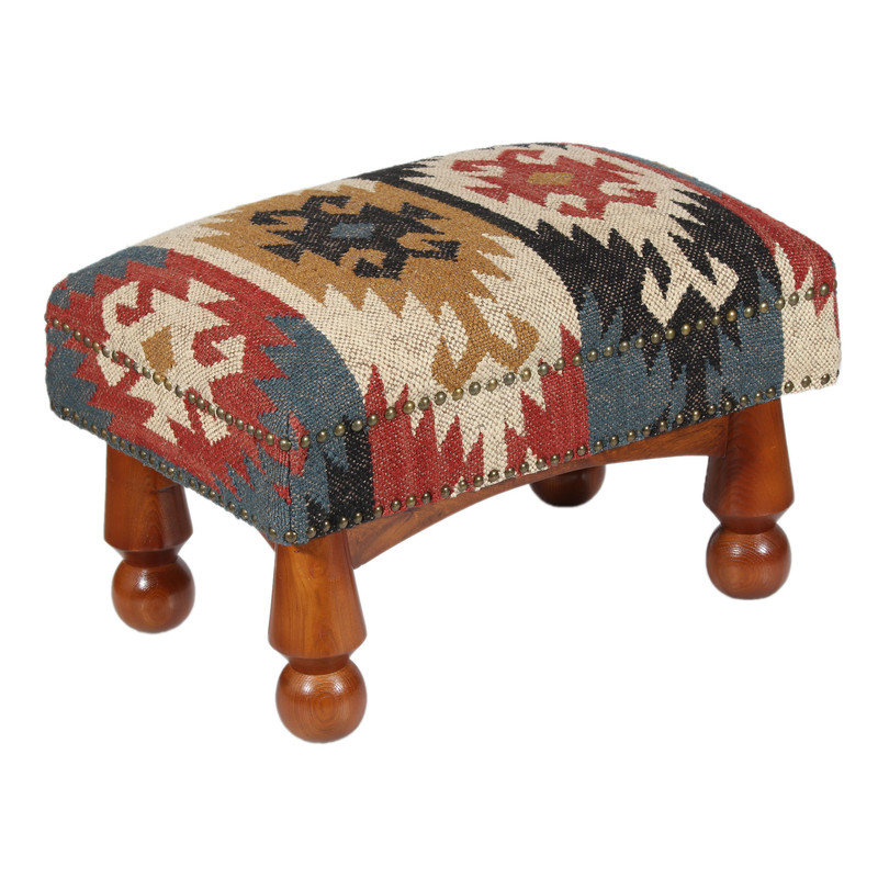 Union Rustic Jaryan Solid Wood Accent Stool | Wayfair